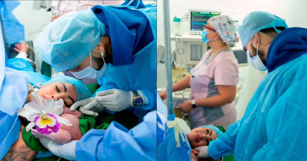 Yailin La Más Viral y Anuel AA junto a su bebe Cattleya en brazos ...